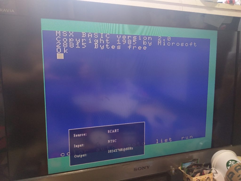 MSX2の8ピンRGBをHDMIに変換してみるか – live a life